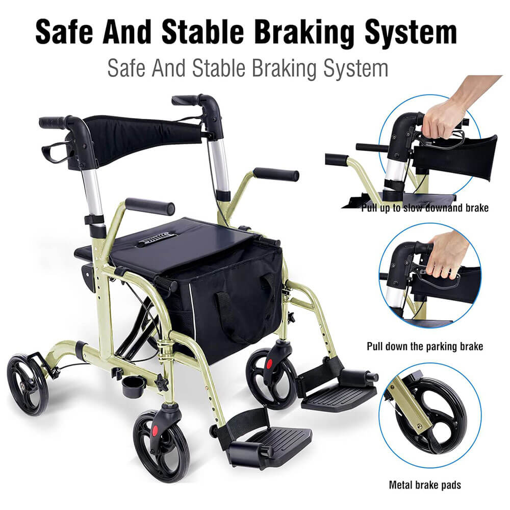 Elderly Walkers With Seats | Upright Walkers | Rollator Walker Rolling ...